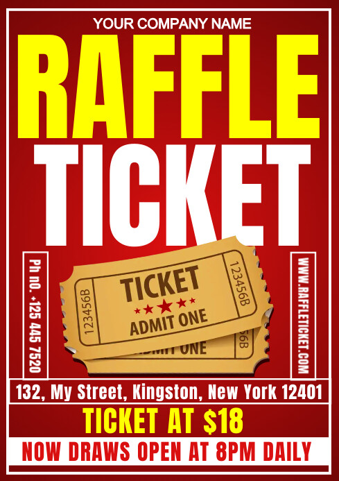 raffle ticket Template | PosterMyWall