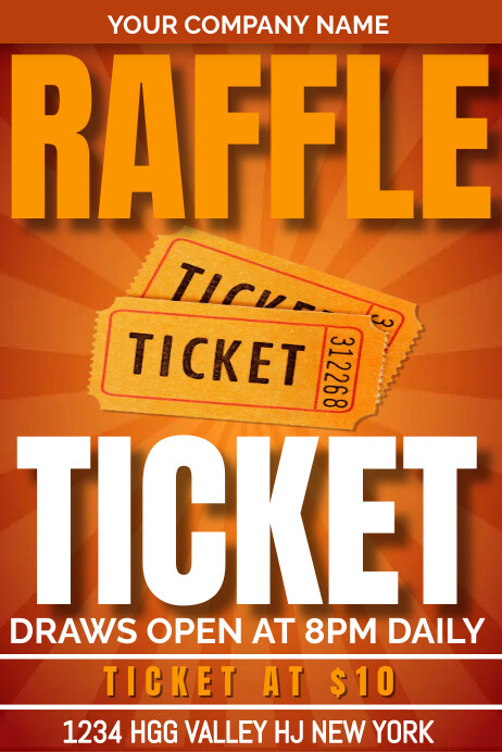 raffle ticket Template | PosterMyWall