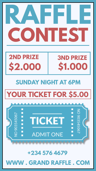 raffle ticket Template | PosterMyWall