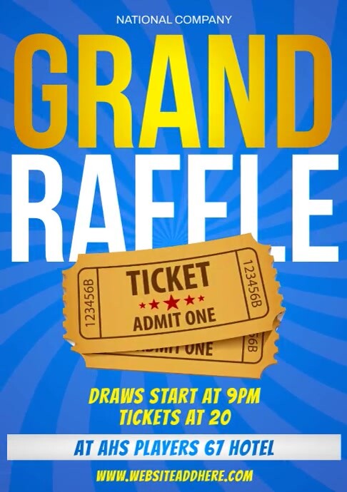 raffle ticket Template | PosterMyWall