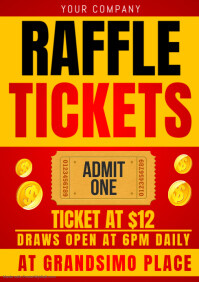 Raffle Contest A4 Template | PosterMyWall