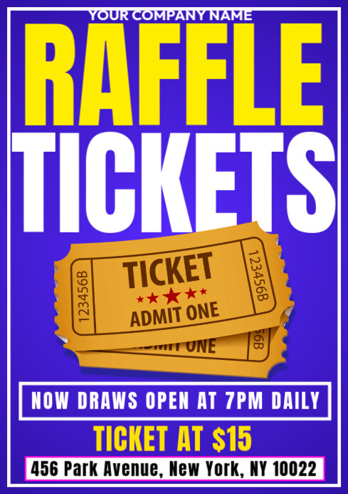 Raffle Ticket Template | PosterMyWall