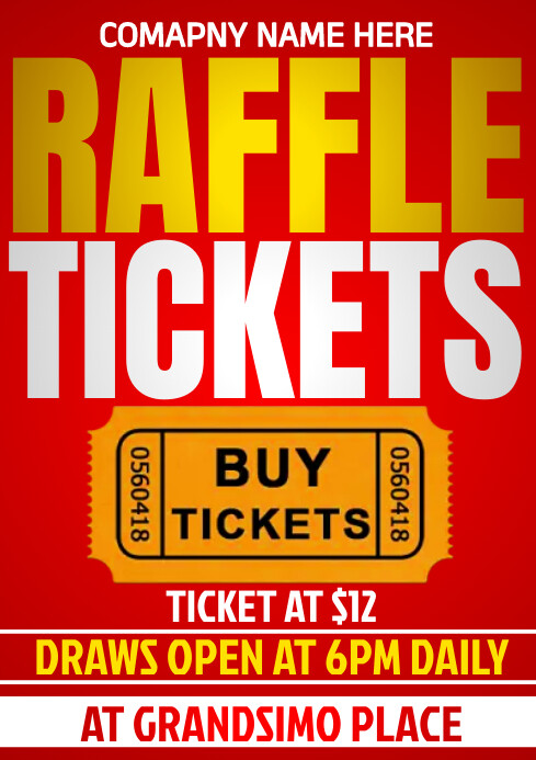 raffle ticket Template | PosterMyWall