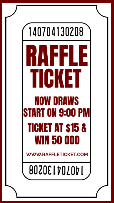 Raffle Ticket Instagram Story Template | PosterMyWall