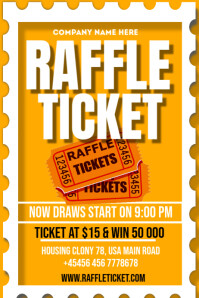 Raffle Ticket Poster Template | PosterMyWall