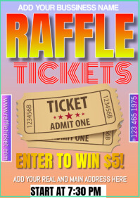 RAFFLE Tickets Template | PosterMyWall