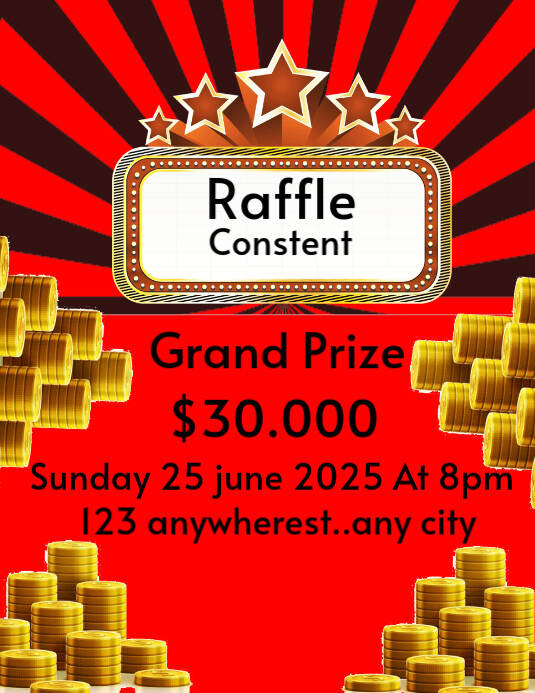 raffle Tickets Template | PosterMyWall