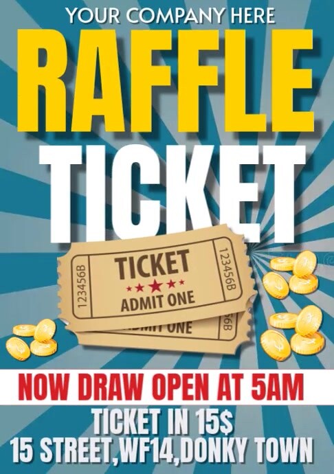 raffle tickets Template | PosterMyWall