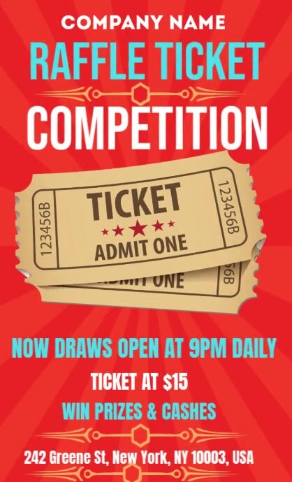 raffle Tickets Template | PosterMyWall