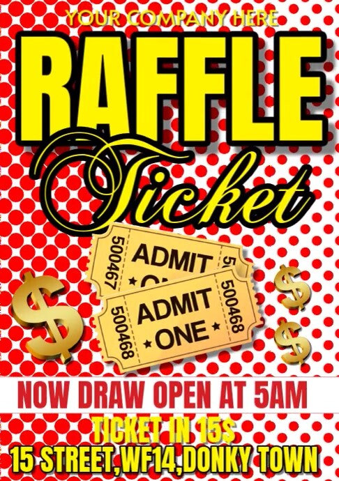 raffle tickets Template | PosterMyWall