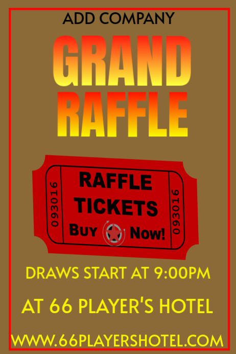raffle Tickets Template | PosterMyWall