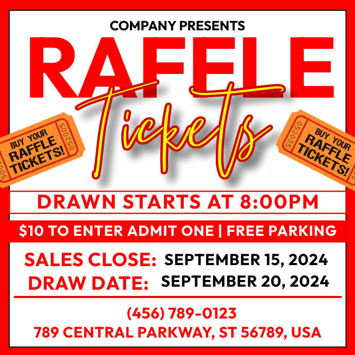 raffle tickets Template | PosterMyWall