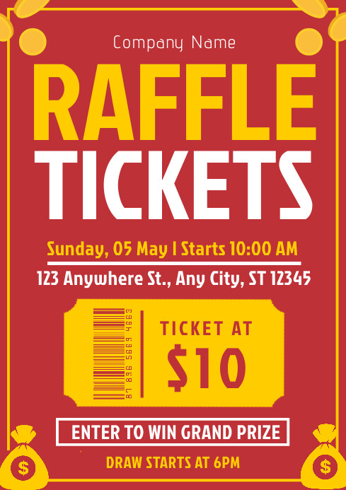 raffle tickets Template | PosterMyWall