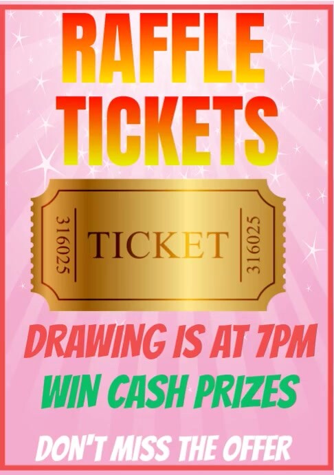 raffle Tickets Template | PosterMyWall