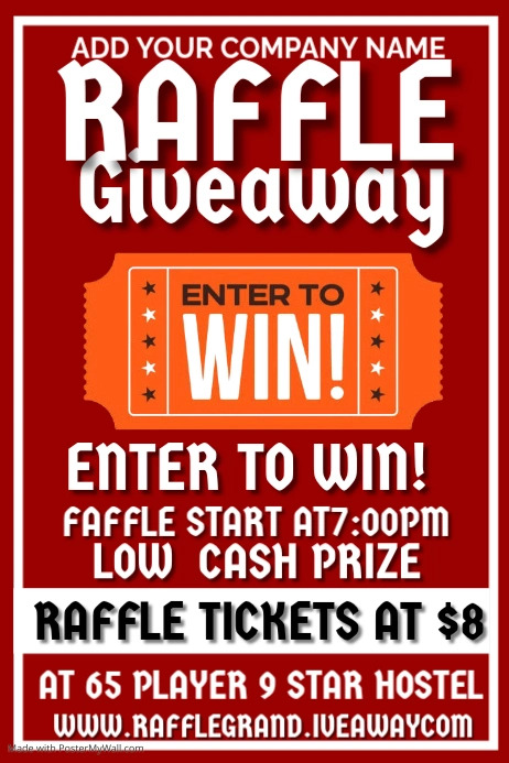 Copy of Raffle Tickets Poster | PosterMyWall
