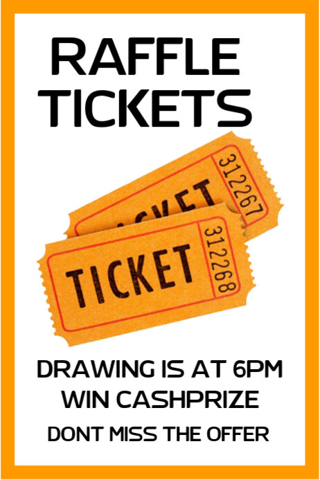 Raffle Tickets Poster Template | PosterMyWall