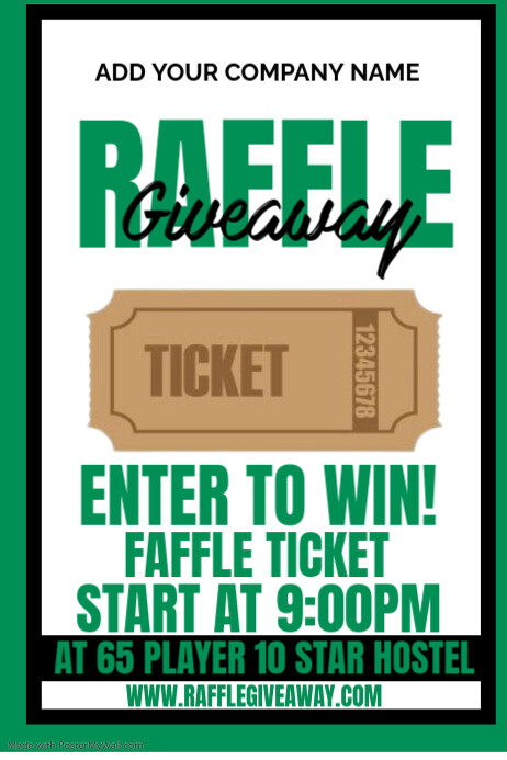 Copy of RAFFLE TICKETS PROFESSIONAL FLYER | PosterMyWall