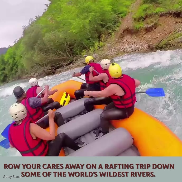 Copy of Rafting | PosterMyWall