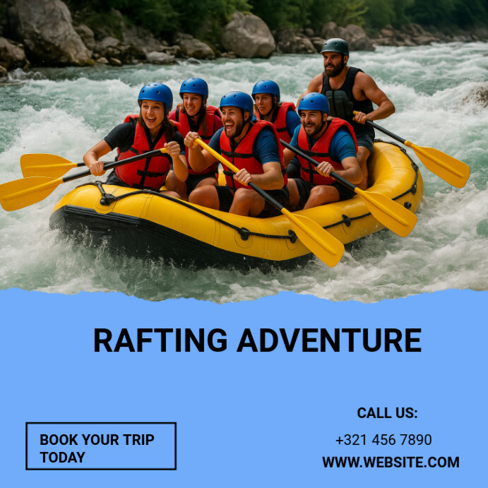 Plantilla de Rafting | PosterMyWall