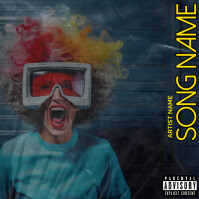 smiling with horns emoji Album Cover Template | PosterMyWall