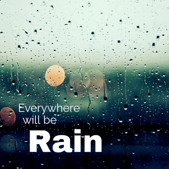 Rain Template | PosterMyWall