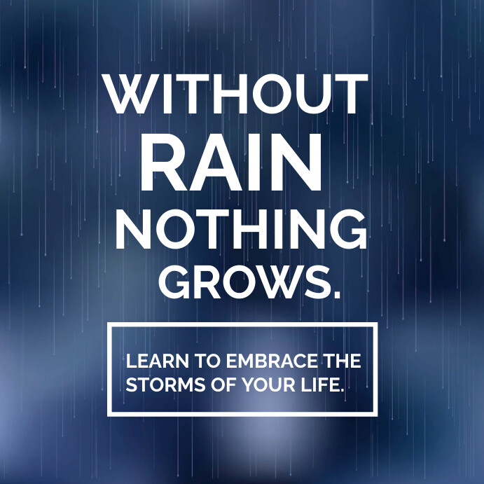 Rain Template | PosterMyWall