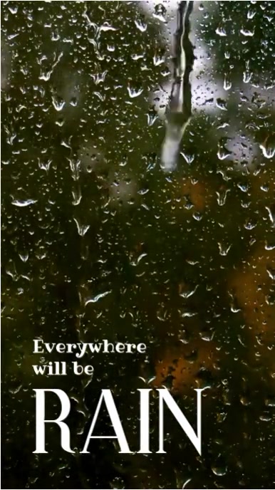 Rain Instagram Story Template | PosterMyWall