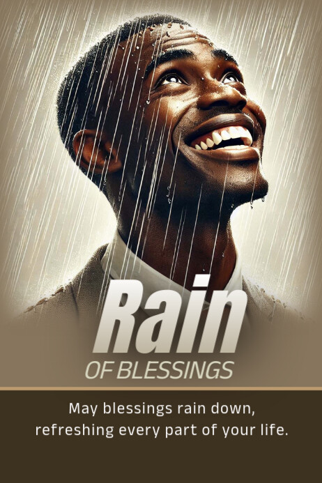 Copy of Rain of blessings | PosterMyWall