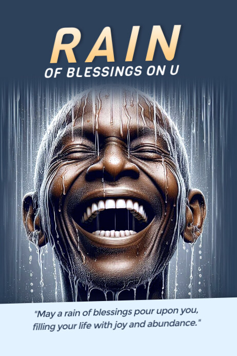 Copy of Rain of blessings | PosterMyWall