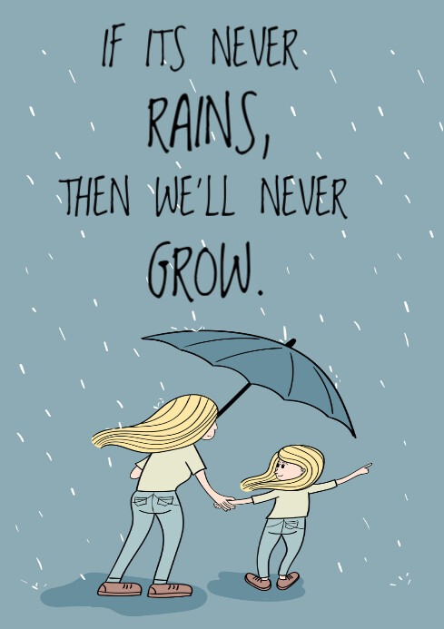 RAIN QUOTES TEMPLATE | PosterMyWall