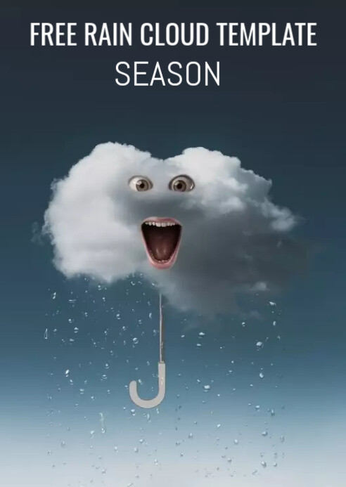 Plantilla de rain template | PosterMyWall