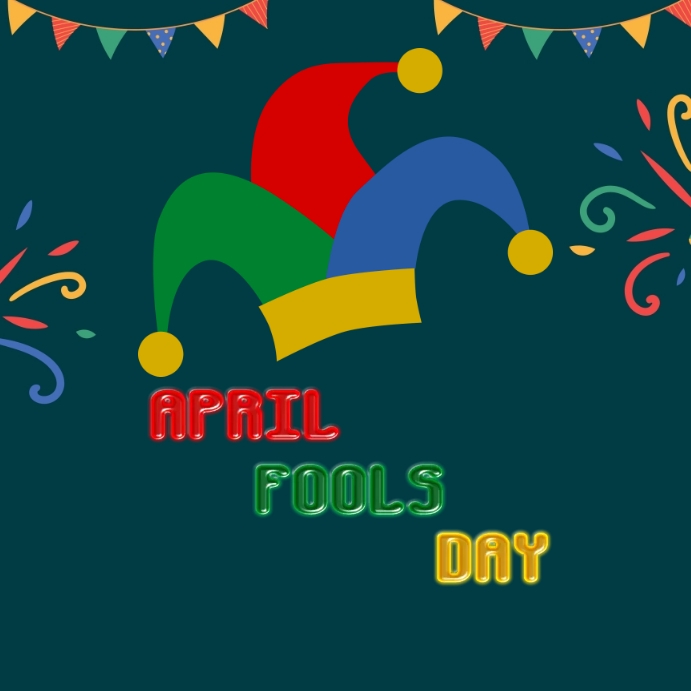 rainbow april fools day Template | PosterMyWall