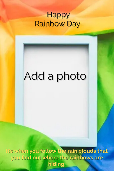 Rainbow Day poster design Template | PosterMyWall
