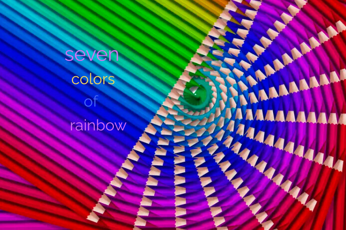 Rainbow Template | PosterMyWall