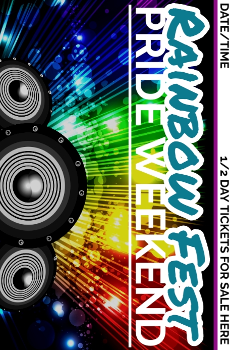 RAINBOW FESTIVAL / TICKET EVENT HERE Template | PosterMyWall