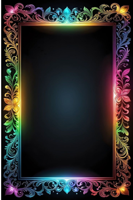 Rainbow gold ornamental frame Template | PosterMyWall