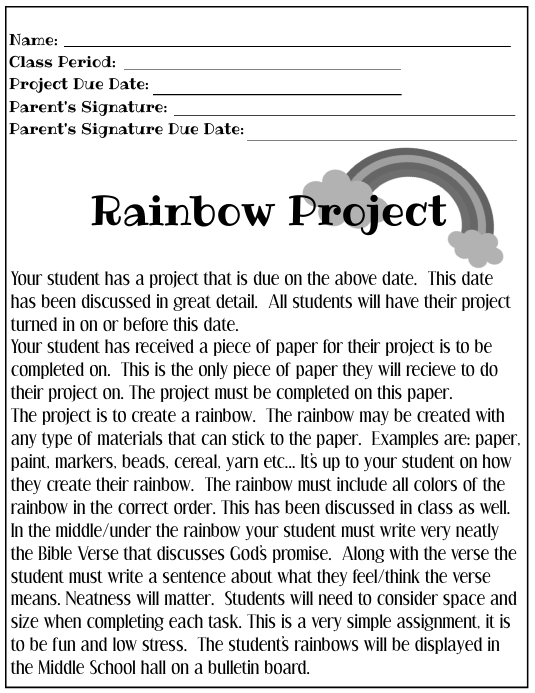 Rainbow Project Template | PosterMyWall
