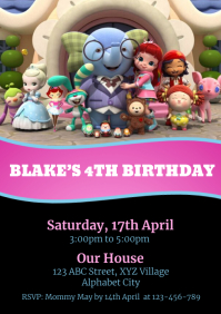 Rainbow Ruby Birthday Invitation Template | PosterMyWall