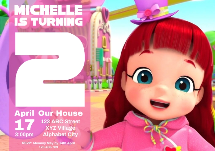 Rainbow Ruby Birthday Invitation Template | PosterMyWall