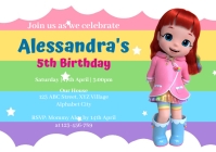 Rainbow Ruby Birthday Invitation Template | PosterMyWall