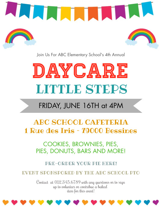 Rainbow Teacher school flyer Template | PosterMyWall