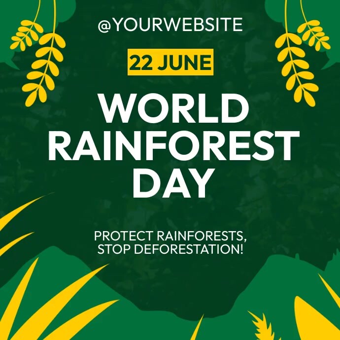 Plantilla de Rainforest Day Ads | PosterMyWall