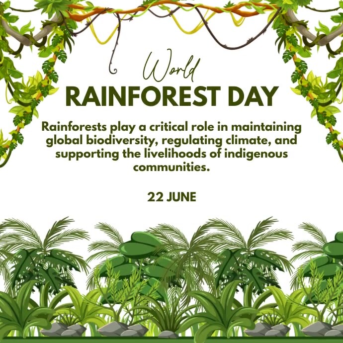 Plantilla de Rainforest Day Celebration | PosterMyWall