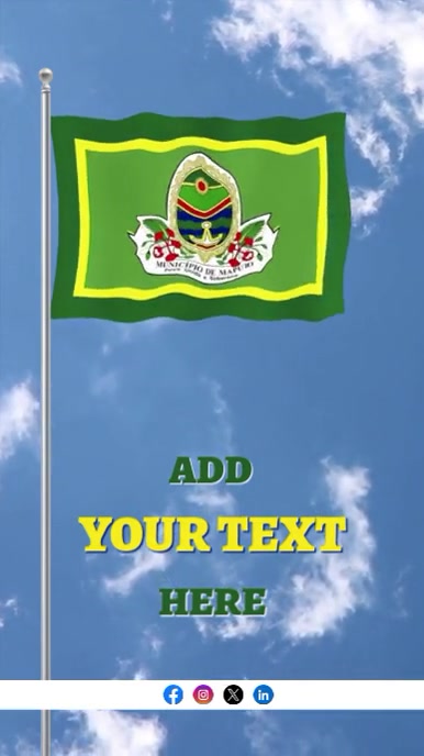 Plantilla de Raising Flag Of Maputo Mozambique Editable | PosterMyWall