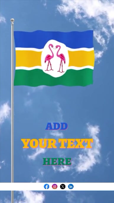 Modèle Raising Flag Of Nakuru Waving Flag Editable | PosterMyWall