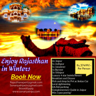 Rajasthan Tour package Template | PosterMyWall