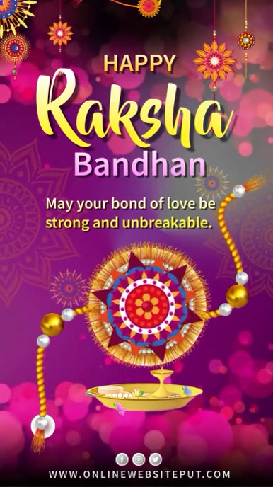 Raksha Bandhan Story Video Template | PosterMyWall
