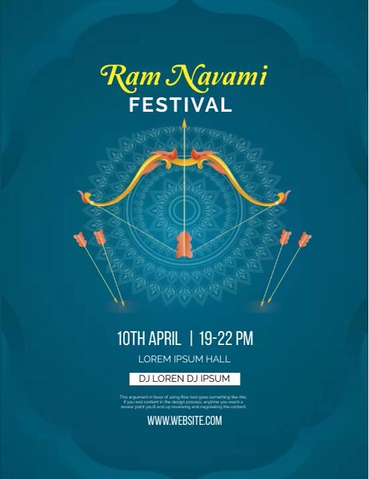 Ram navami Festival Template | PosterMyWall