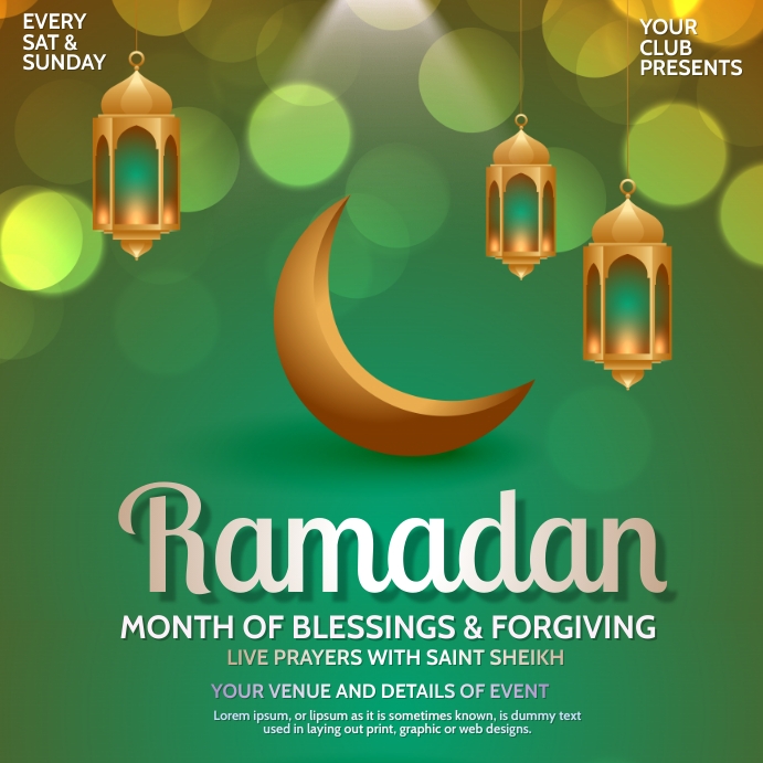 Ramadan,Eid ,Chand raat Template | PosterMyWall