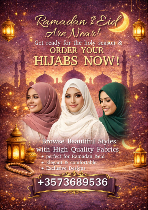 Ramadan &Eid hijab sale flyer Template | PosterMyWall